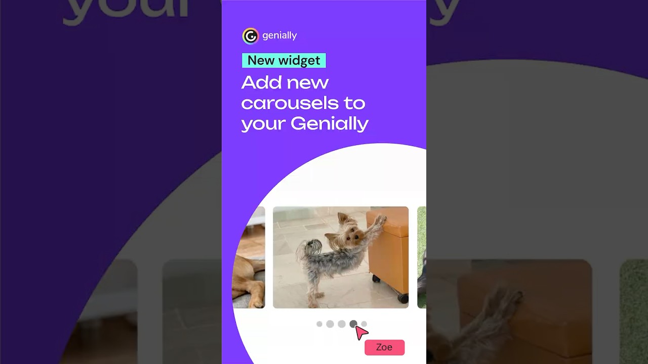 Add new carousels to your Genially