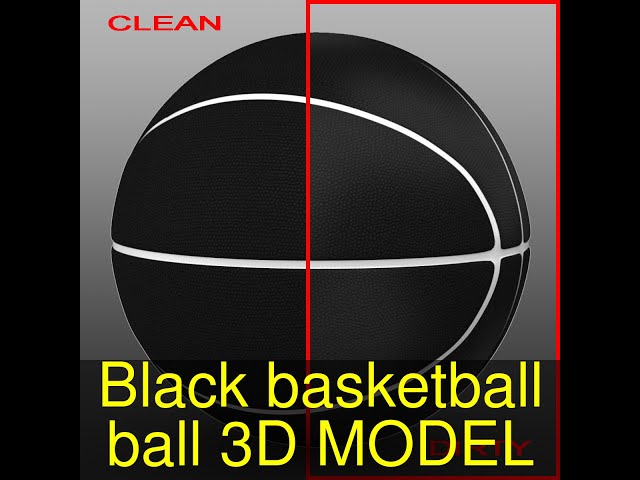 Black basketball ball 3D Model - FlatPyramid