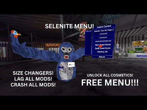 THE BEST FREE MENU??? Selenite Menu | Gorilla Tag Mod showcase