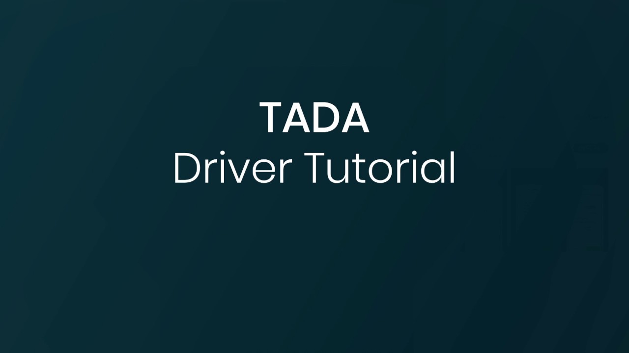 [TADA] Driver Tutorial