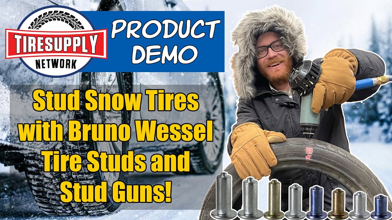 Stud Snow Tires with Bruno Wessel Tire Studs, Stud Guns, and Tire Studding Equipment - Product Demo