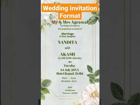 Formal invitation wedding invitation #short #shorts #cbse #class12 #invitationletter #weddingcard