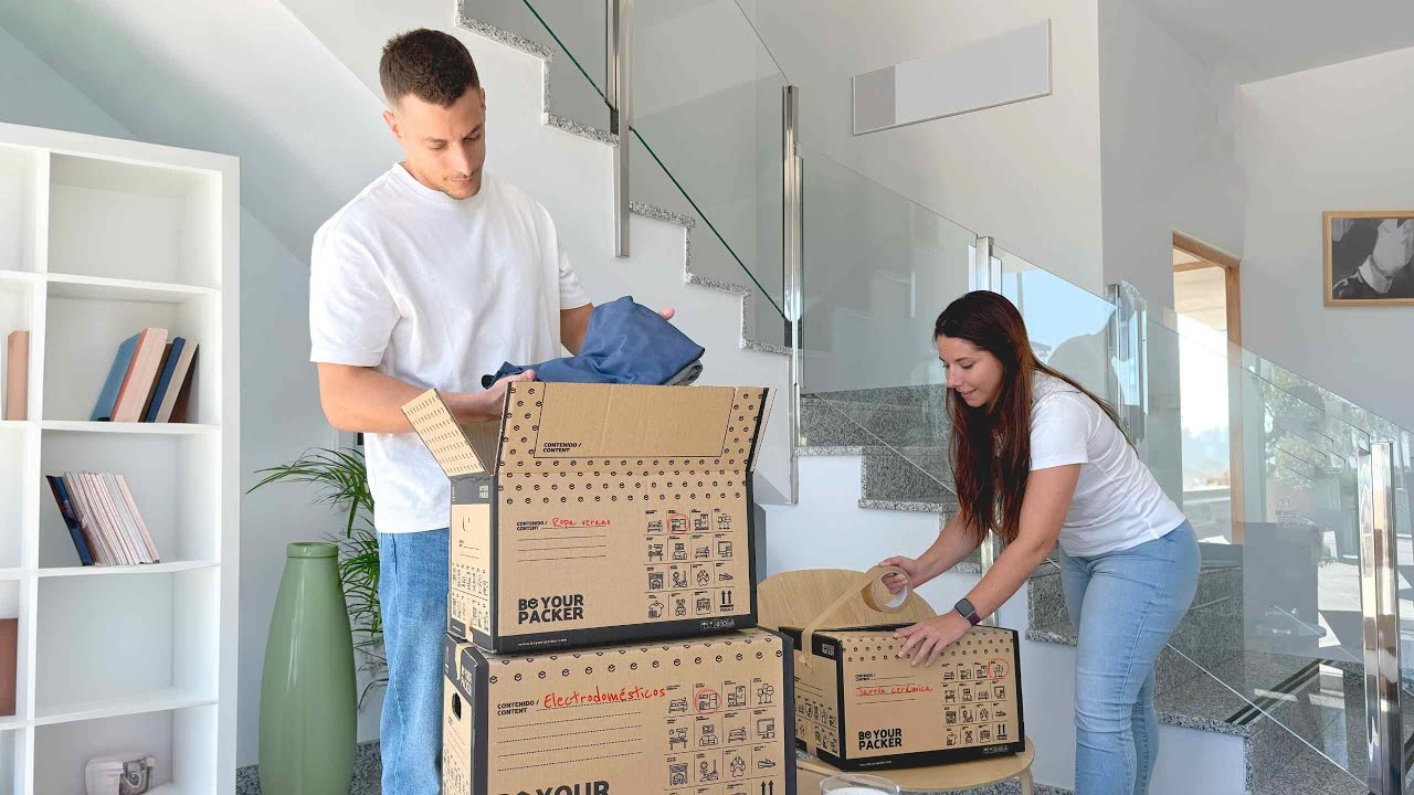 Pack cajas de cartón para mudanzas - Tamaño 43x30x25cm