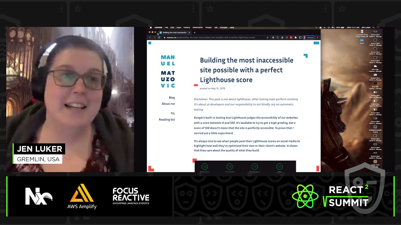 React Accessibility: Beyond the Basics - Jen Luker