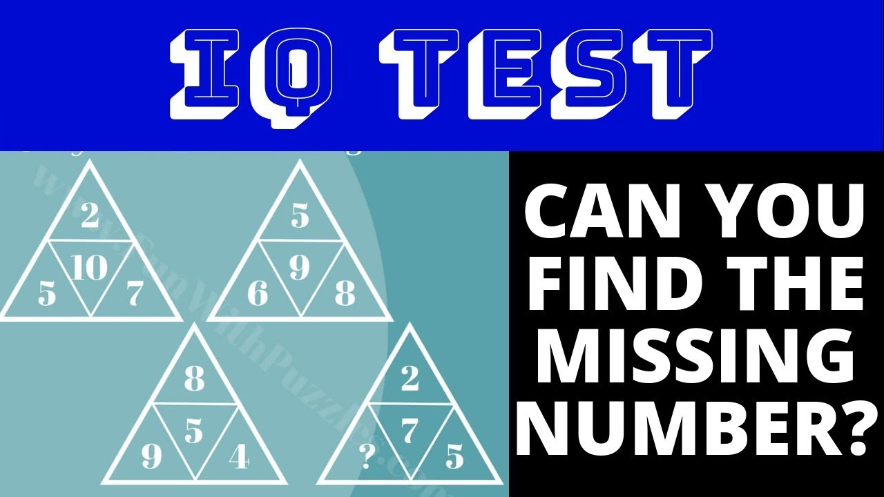 Math Missing Number Puzzles | Missing Number Reasoning Brain Teasers