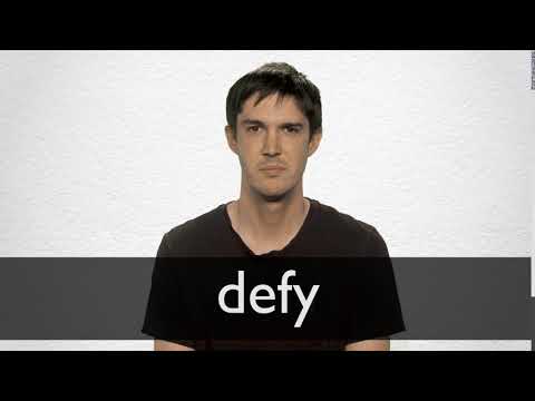 How to pronounce DEFY in British English