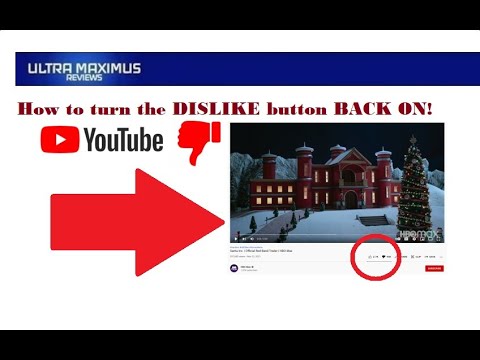💥 How to turn the DISLIKE button BACK ON!