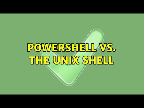 PowerShell vs. the Unix Shell