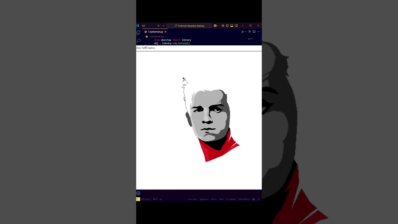 Draw SpiderMan using Python