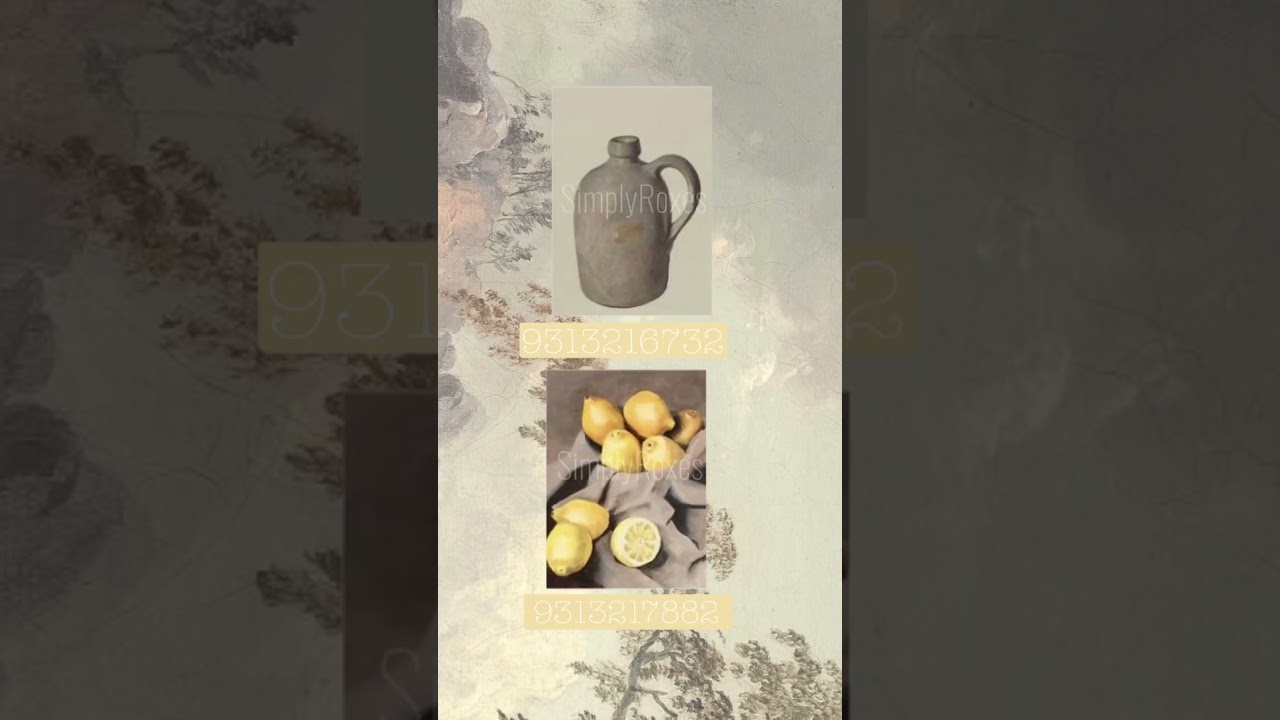 Vintage Bloxburg Decals || Roblox Bloxburg