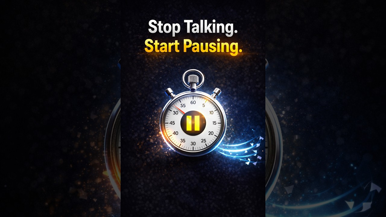 STOP TALKING - START PAUSING