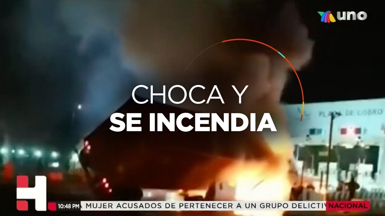 Tráiler se queda sin frenos y vuelca en la autopista México-Puebla; detienen a chofer
