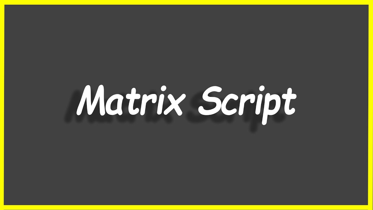 Python Programs #106: Matrix Script