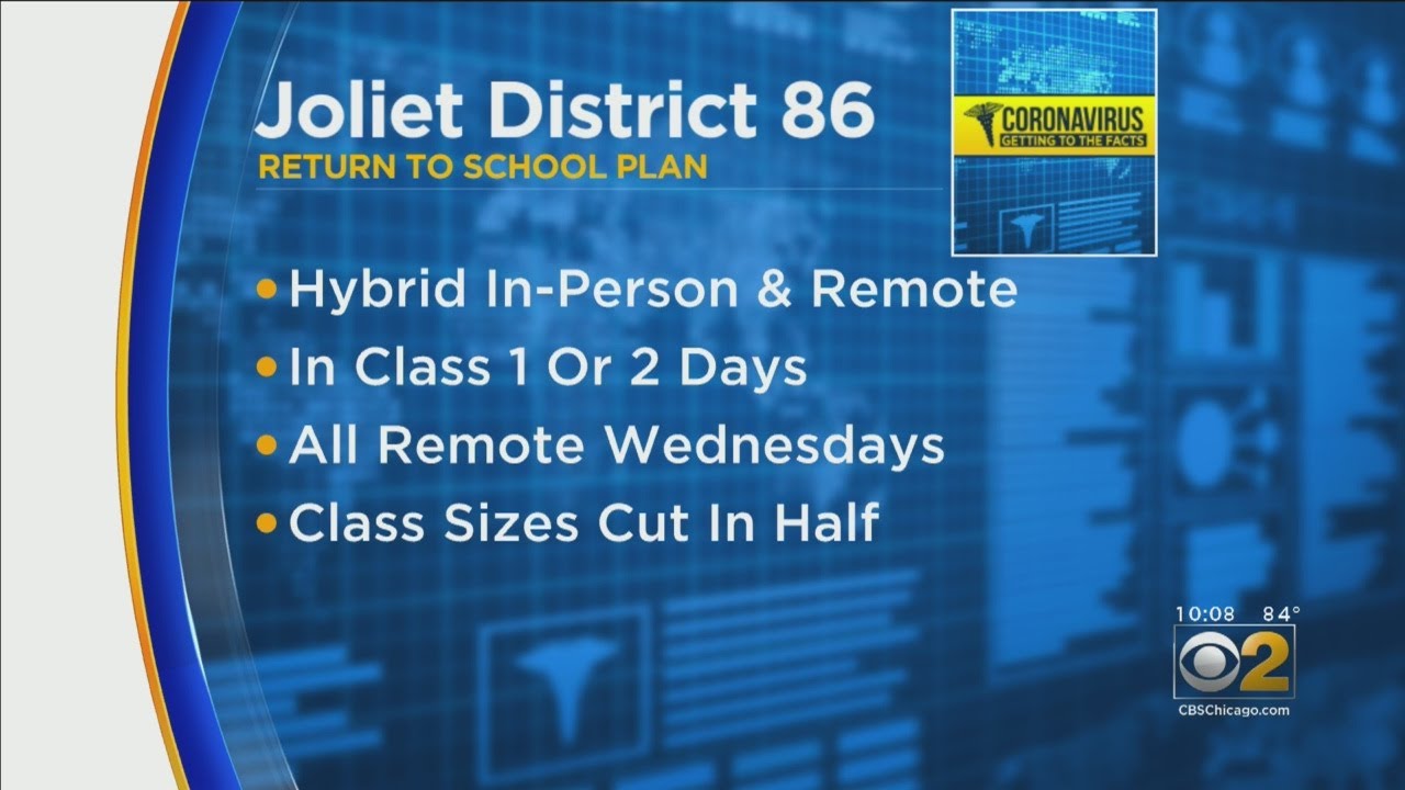 Joliet School District 86 Plans Hybrid Of In-Person, Remote Learning