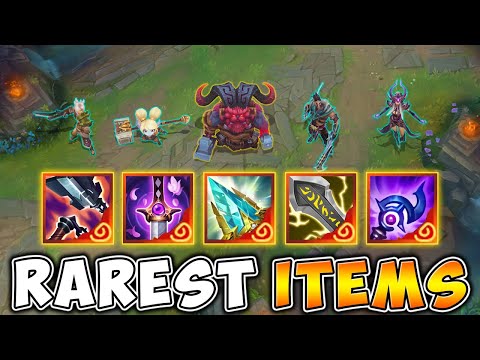 WE BUILT THE 5 RAREST ITEMS IN LEAGUE OF LEGENDS! (THESE ITEMS ARE BROKEN)