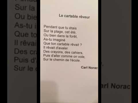 Poésie Le cartable rêveur – Journal de l'école française de Brasilia