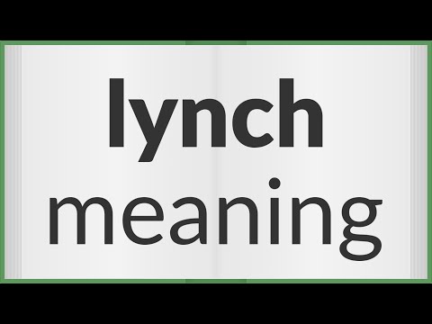 Lynch | meaning of Lynch
