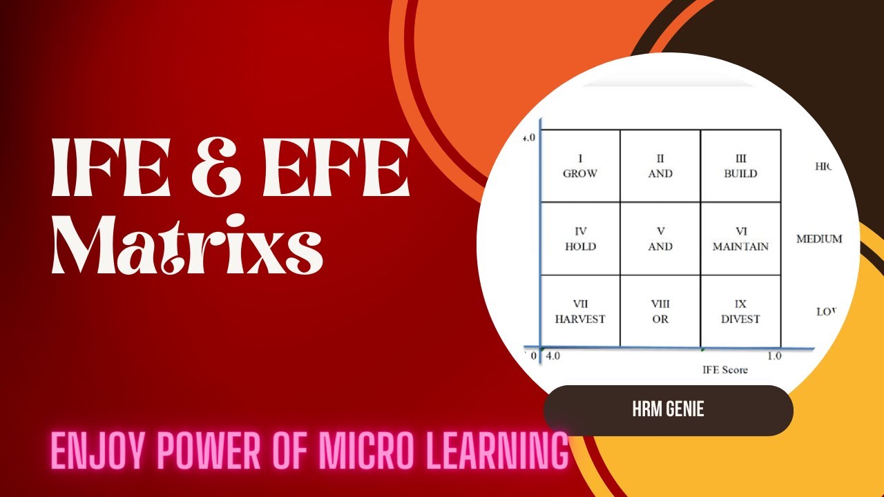 Mastering Strategic Analysis: IFE Matrix and EFE Matrix Explained