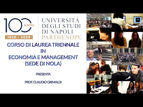CORSO DI LAUREA TRIENNALE IN ECONOMIA E MANAGEMENT