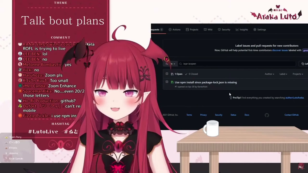 Angry programmer yells at github pull request