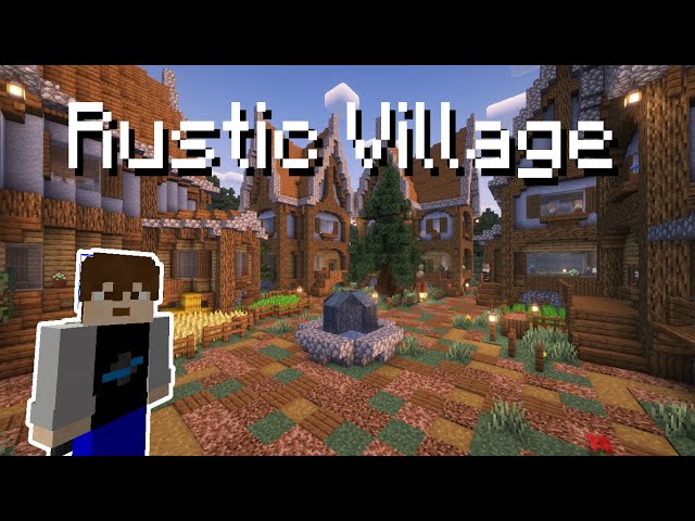 I Made a Rustic Village in Minecraft | Bedrock Edition Minecraft Map