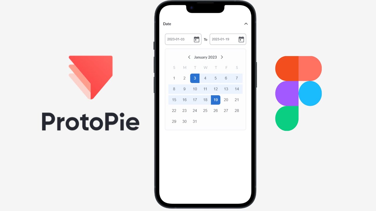 Prototyping a 📆 Date Range Picker in ProtoPie🥧