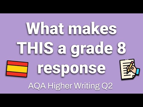 Marking this 150-word Spanish GCSE writing response