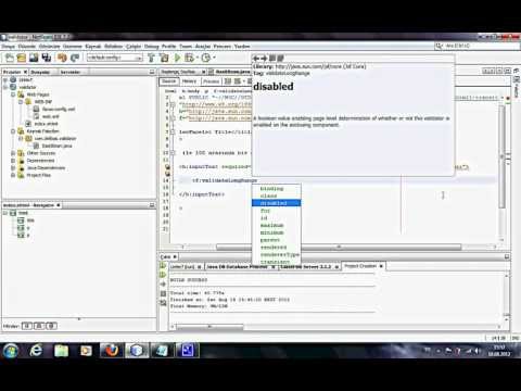JSF Validation(Doğrulama)(JavaServer Faces Eğitimi 6) | JSF Video Dersler