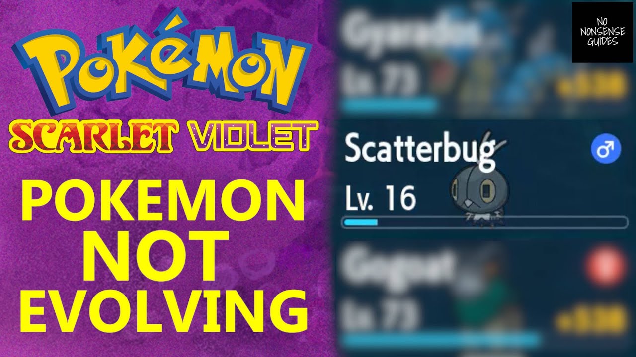 Pokemon Not Evolving in Pokemon Scarlet Violet Bug