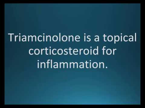 How to pronounce triamcinolone (Kenalog) (Memorizing Pharmacology Flashcard)