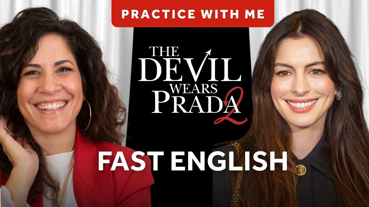 LISTENING and SHADOWING practice with The Devil Wears Prada 2 | FAST ENGLISH