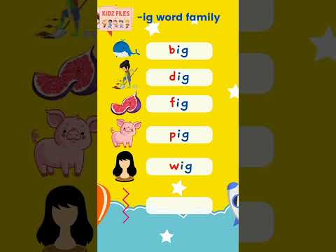 CVC|| -ig word family || ONE-Minute Practice Reading