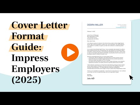Cover Letter Format Guide: Impress Employers (2025)