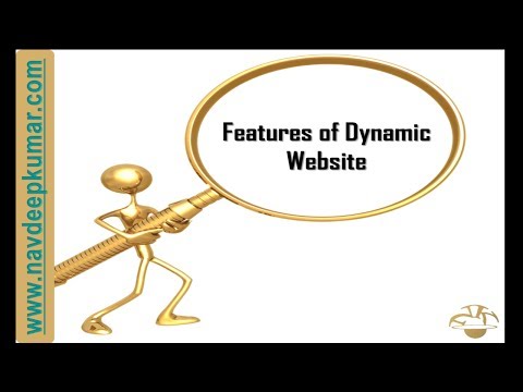 Features of a dynamic website