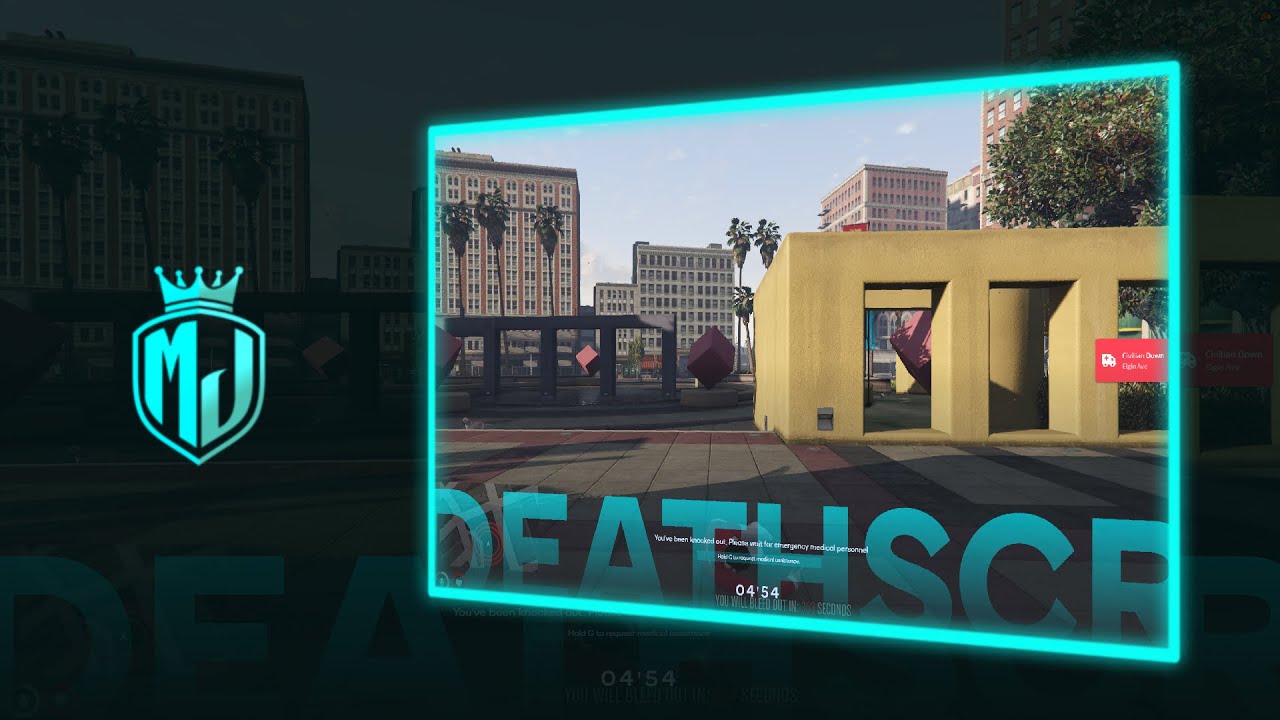 [FREE] 💀 Customizable Death Screen UI | ESX/QBCore/QBOX | MJ DEVELOPMENT