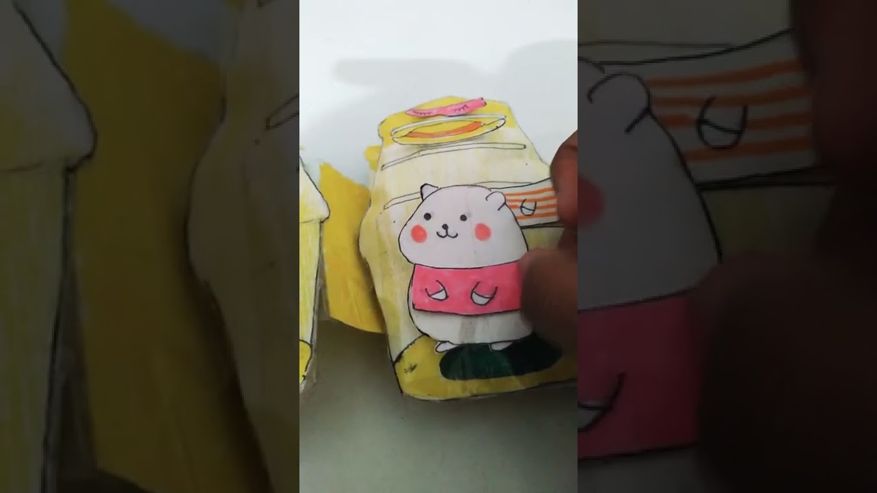 Diy Paper Hamster Squishy Quit Book 😊😊#hamster#diy#book