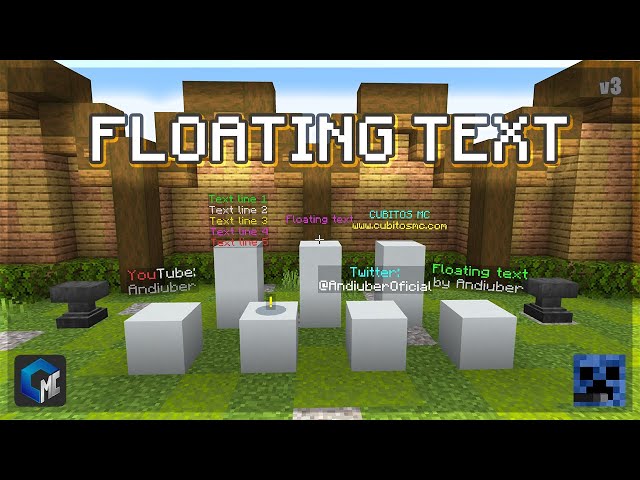 Floating text (Addon) (MINECRAFT BEDROCK) Minecraft Mod