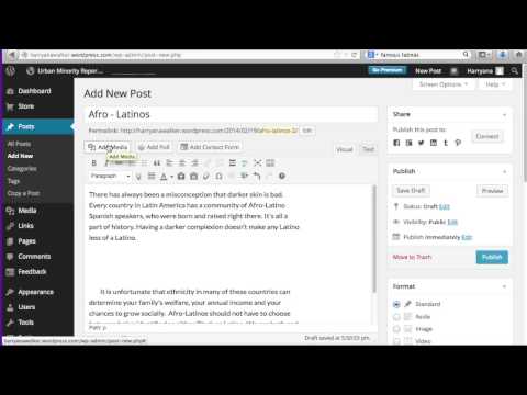 WordPress – How to Embed a Photo into a Post – Video Tutorial