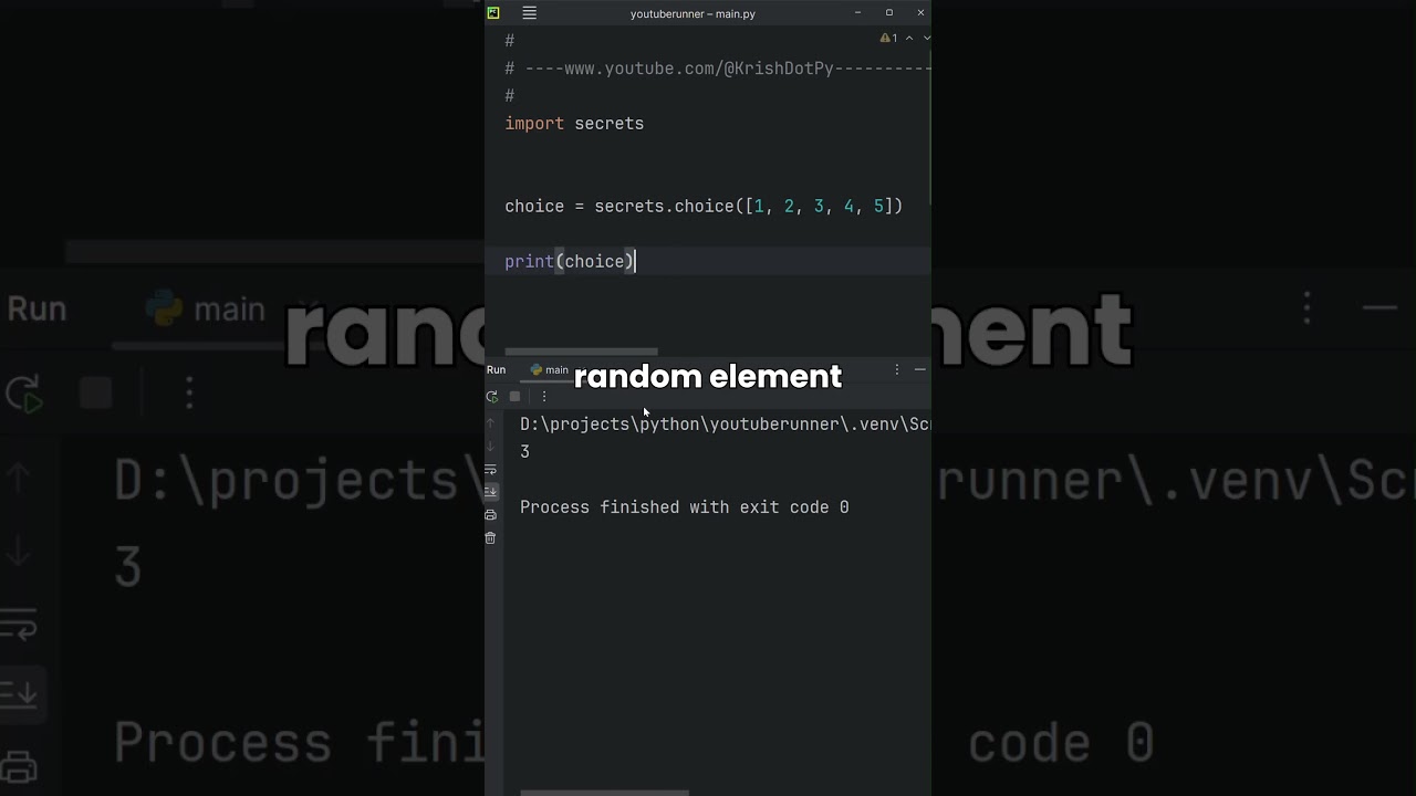 Use Secrets Module Instead OF Random  #coding #python #programming