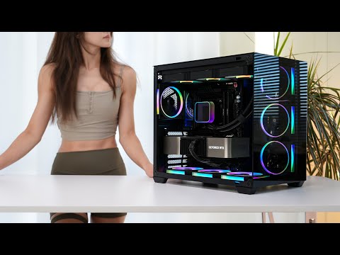 Building DeepCool black case with really beautiful RGB fans!