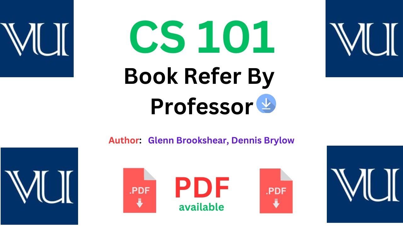 CS101 Complete Guide: Essential PDF Book for Virtual University Students | Free Download!