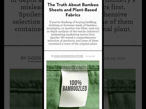 Do You Have BAMBOO Sheets? It's Time To Reconsider. *Don't Get BAMBOOZLED* | Good Housekeeping