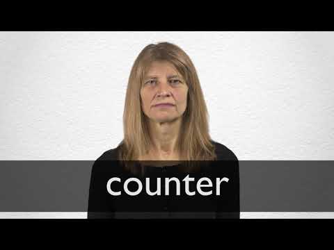 COUNTER definition and meaning | Collins English Dictionary