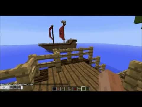Pirate ships (Real Working TNT cannons) Minecraft Map