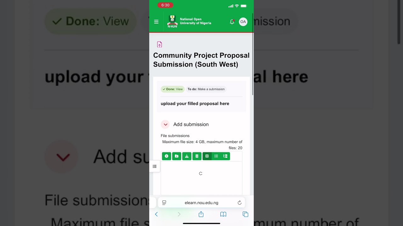 How best to upload DES303 proposal submission