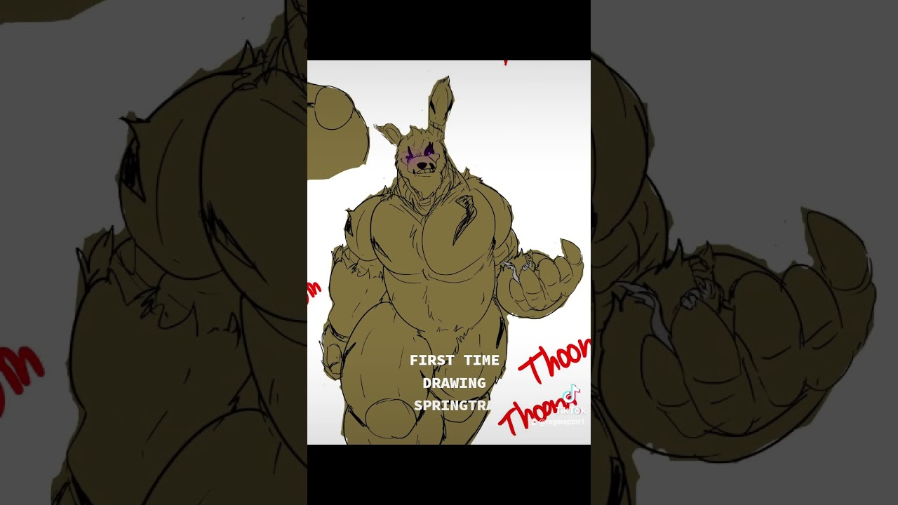DREW SPRINGTRAP FROM FNAF THE FIRST TIME