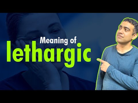 Meaning of lethargic in hindi