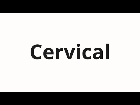 How to pronounce Cervical