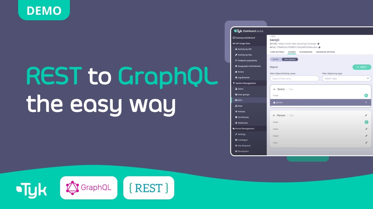 REST to GraphQL the easy way with Tyk