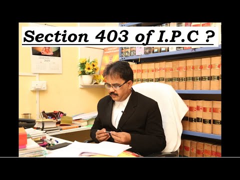 What is Criminal Misappropriation u/s 403 of I.P.C ? | IN TAMIL